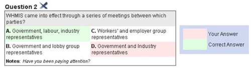 Click on the answer you feel is correct